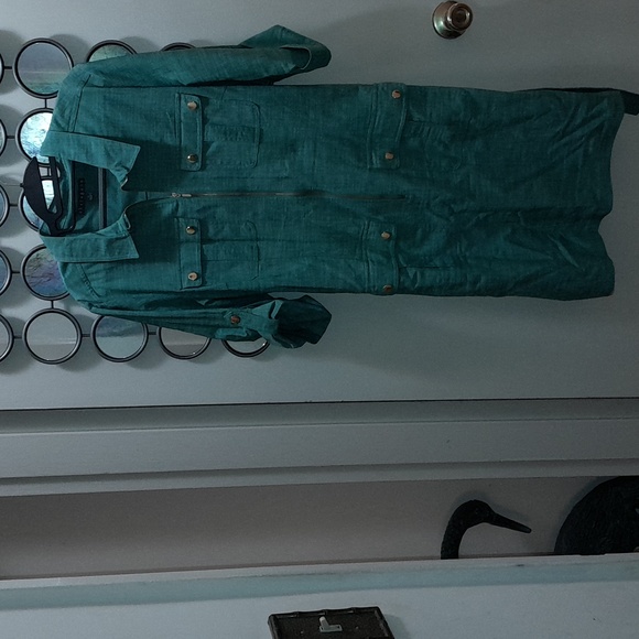 Sharagano | Dresses | Sharagano Green Dress | Poshmark